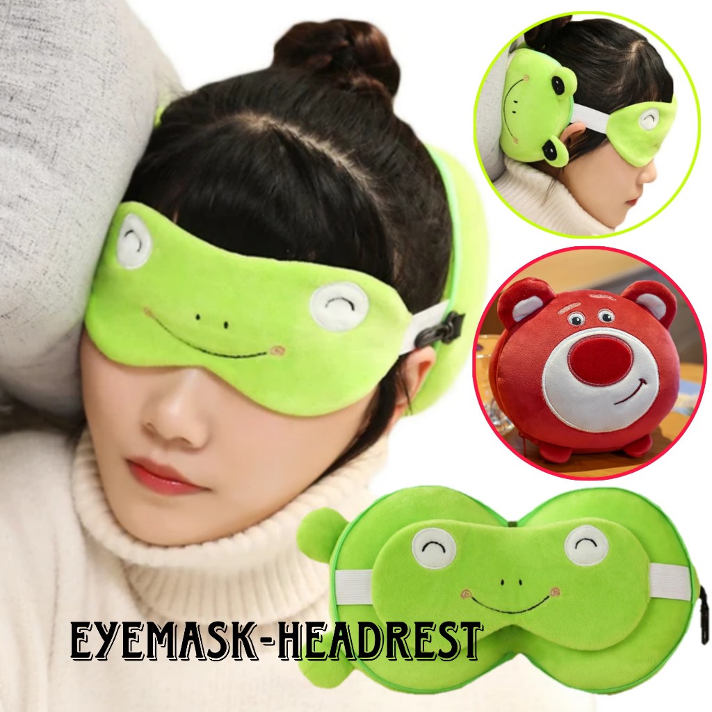 Jual Eye Mask and Neck Pillow Package/Penutup Mata dan Bantal Leher ...