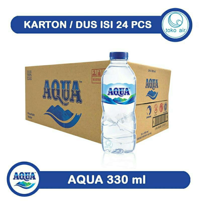 Jual Aqua 330 ml - Aqua Botol 330 ml - Aqua 330 ml Botol - Aqua 330 ml Karton - Aqua 330 ml Dus ...