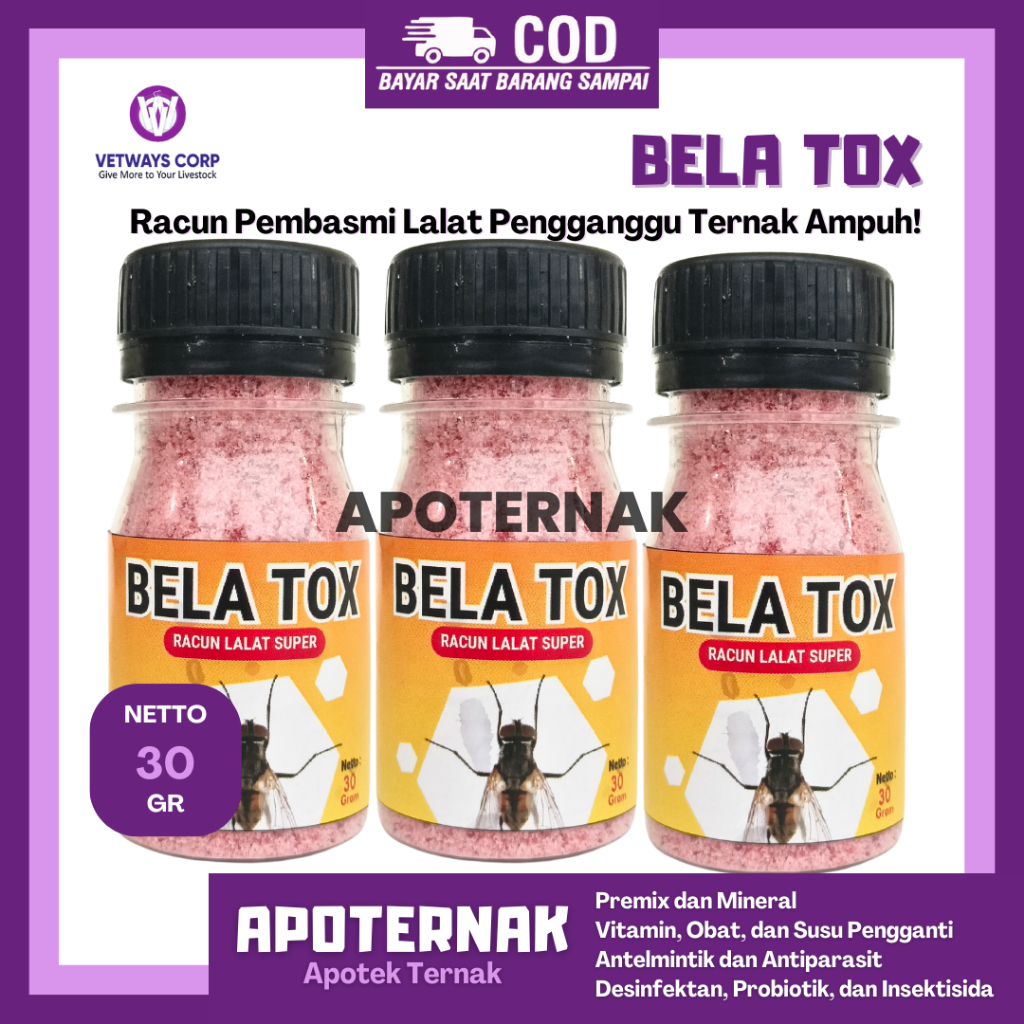 Jual Racun lalat BELA TOX 30 GR - RACUN LALAT AMPUH - OBAT PEMBASMI ...