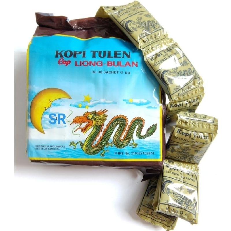 Jual Kopi Liong Bulan Tanpa Gula Kecil isi 30 sachet | Shopee Indonesia