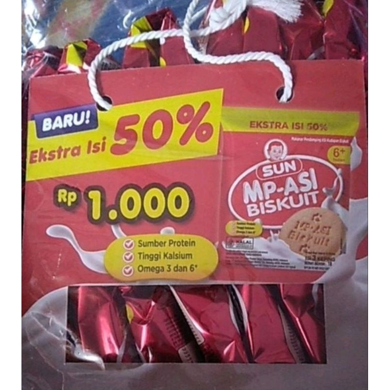 Jual SUN MP-ASI biskuit 18g Renceng isi 10 sachet / 1pack (isi 20 pcs ...
