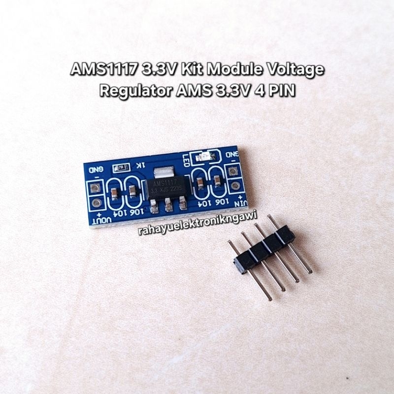 Jual AMS1117 3.3V Kit Module Voltage Regulator AMS 3.3V 4 PIN | Shopee Indonesia