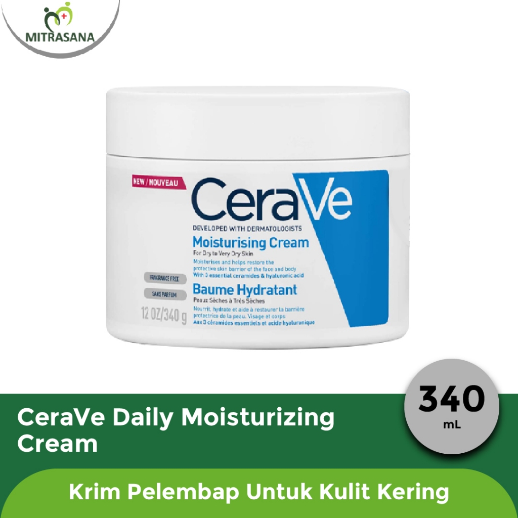 Jual Cerave Daily Moisturizing Cream – Skin Barrier Repair Moisturizer ...