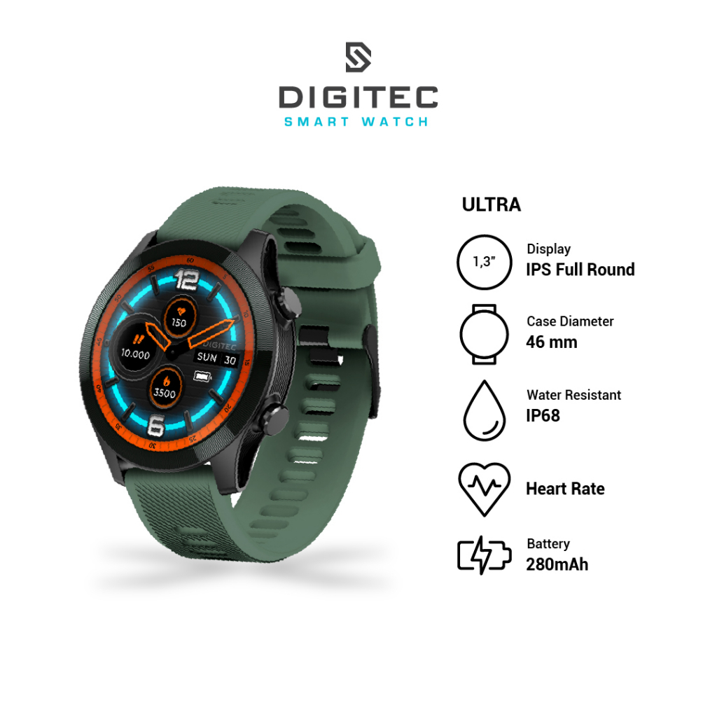 Jual Jam Tangan Pria Digitec Smartwatch Ultra DG SW Ultra | Shopee ...