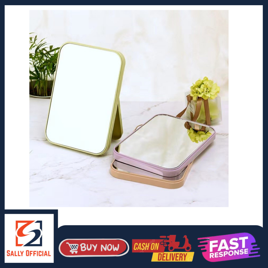 Jual Cermin Rias Lipat Persegi Portable Beauty Kaca Rias Make Up Mirror ...