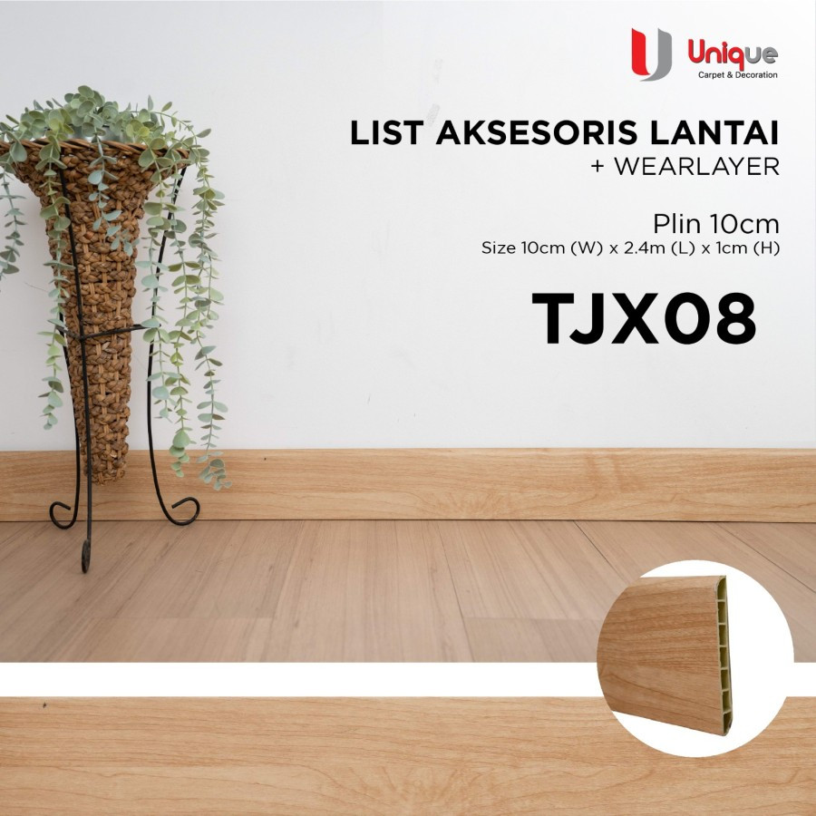 Jual Plint Lantai PVC 8cm dan 10cm / List Accessories Flooring SPC ...
