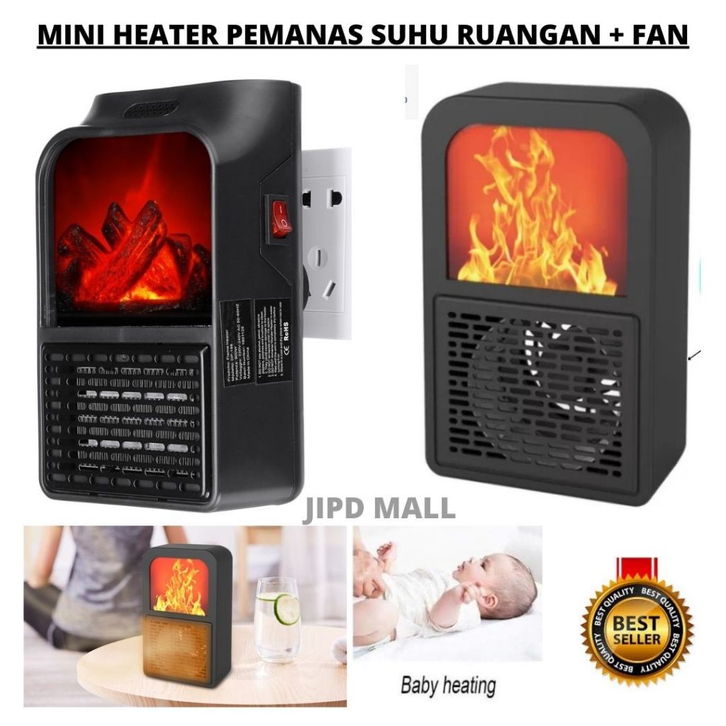 Jual Mini Heater Pemanas Penghangat Ruangan Dengan Kipas Fan | Shopee ...