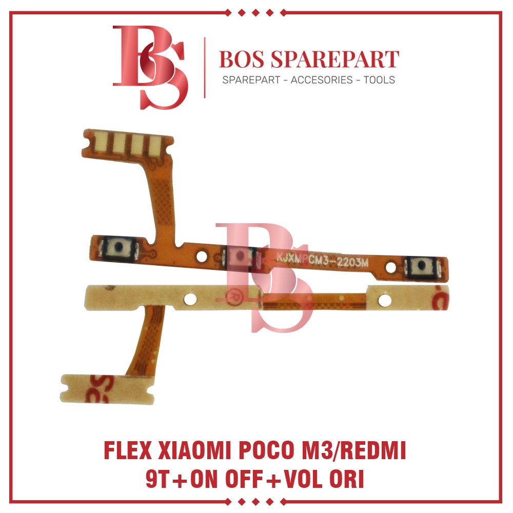 Jual FLEXIBEL XIAOMI POCO M3 / REDMI 9T + ON OFF + VOLUME ORI | Shopee ...