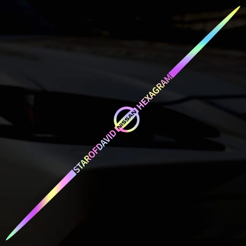 Jual Stiker Mobil 3D Hologram 60cm Stiker Mobil Styling Rainbow Sticker ...