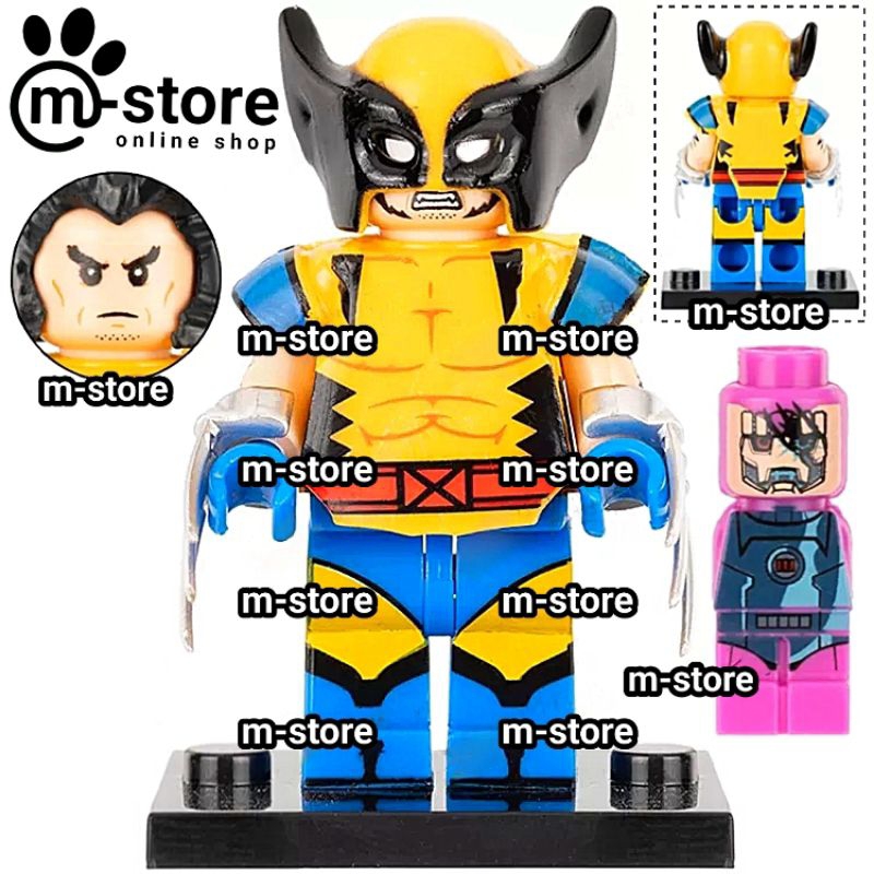 Jual brick wolverine mini toy figure and master mold micro toy figure ...