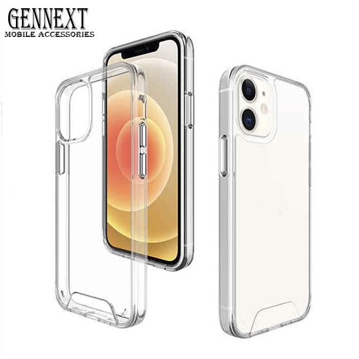 Jual Gennext Casing Space Clear Black Case Impact Drop Iphone Se 3 5g ...