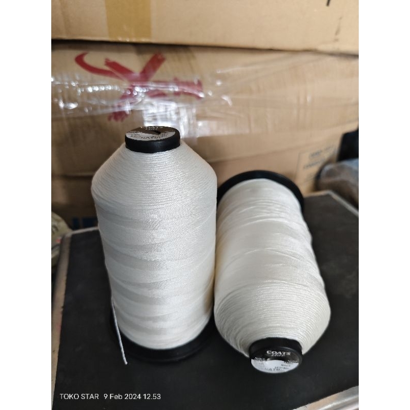 Jual Nylon 420/3 Putih Natural tkt20 Bonded Ori (1500m) | Shopee Indonesia