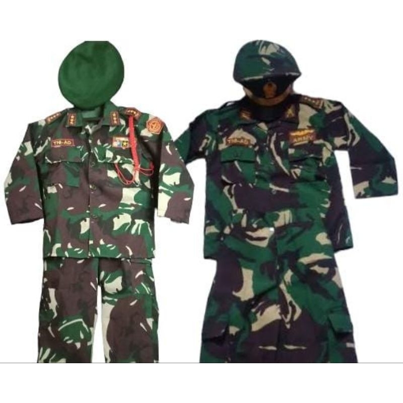 Jual SERAGAM TNI-AD ANAK/BAJU TNI AD ANAK/PERLENGKAPAN TK/SERGAM ...