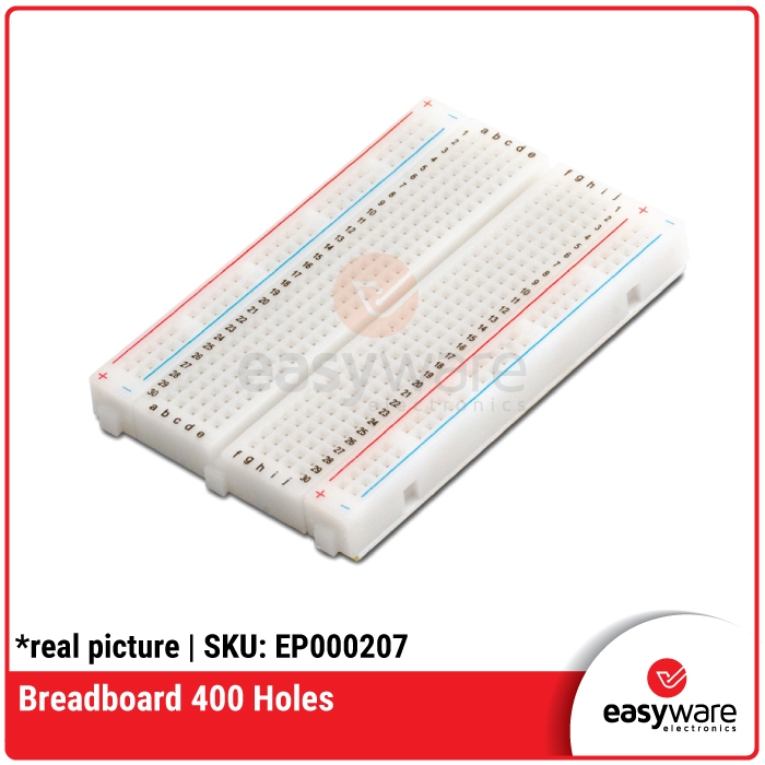 Jual BREADBOARD 400 POINT PROJECT BOARD 400 TITIK BREADBOARD KECIL MINI | Shopee Indonesia