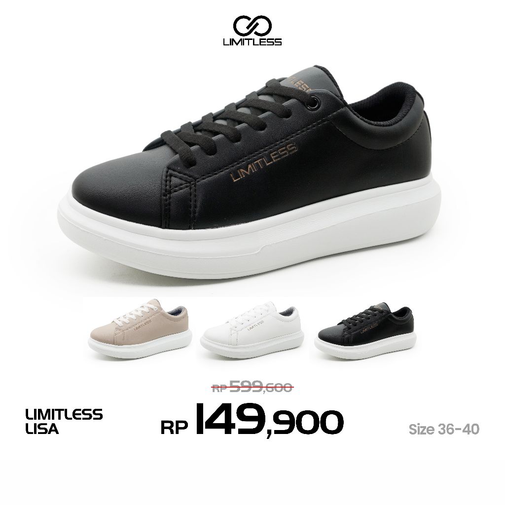 Jual LIMITLESS Sepatu Wanita Sneakers LISA Terbaru Sepatu Cewek Sneaker ...