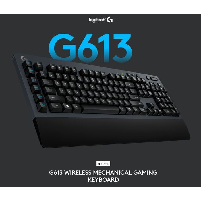 Jual Logitech G613 Wireless Mechanical Gaming Keyboard - Hitam | Shopee ...