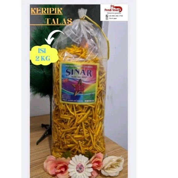 Jual keripik talas/talas original/kripik talas/keripik stik talas ...