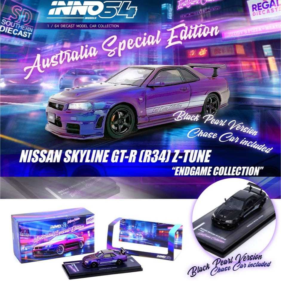 Jual INNO64 1/64 NISSAN SKYLINE GT-R (R34) Z-Tune "ENDGAME" Australia ...