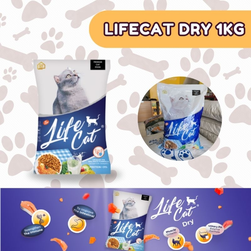 Jual Life Cat All Stages Repack 1Kg - Makanan Kucing Segala Usia ...