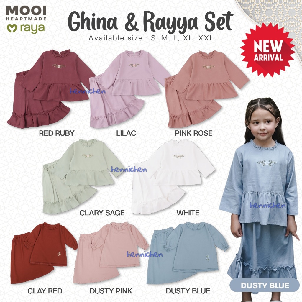 Jual Mooi Ghina Tunik 1-10 Tahun Rayya Setelan Tunik Rok Lebaran ...