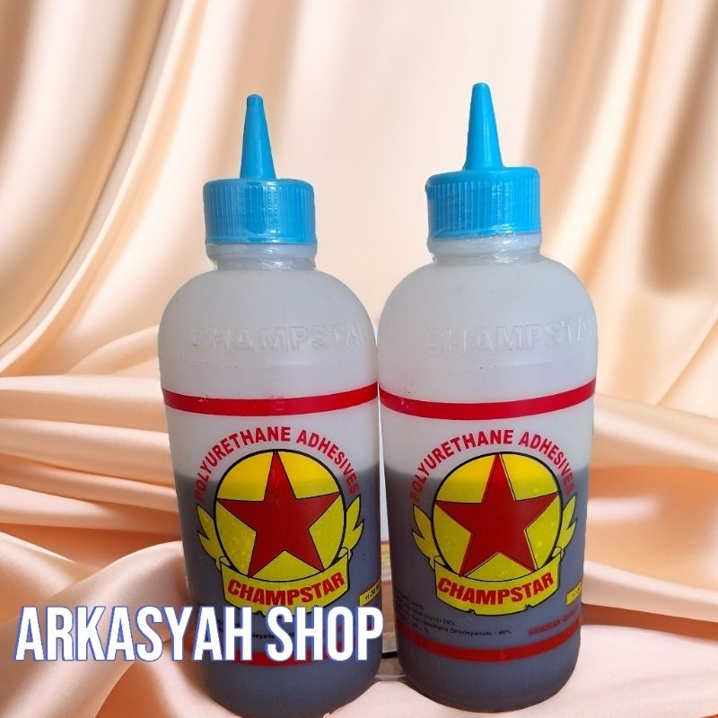 Jual LEM BINTANG PU NEW 1/2KG 2 BOTOL (LEM CROT LEM MADU LEM BUSA LEM ...