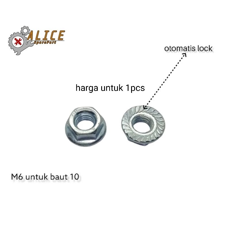 Jual mur m6 baut 10 ORIGINAL UNIVERSAL UNTUK SEMUA JENIS | Shopee Indonesia