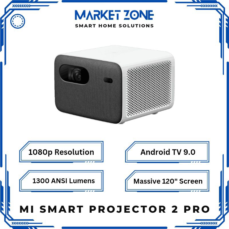 Jual Mi Smart Projector 2 Pro Full HD 1080p 1300 ANSI Lumens Android TV ...