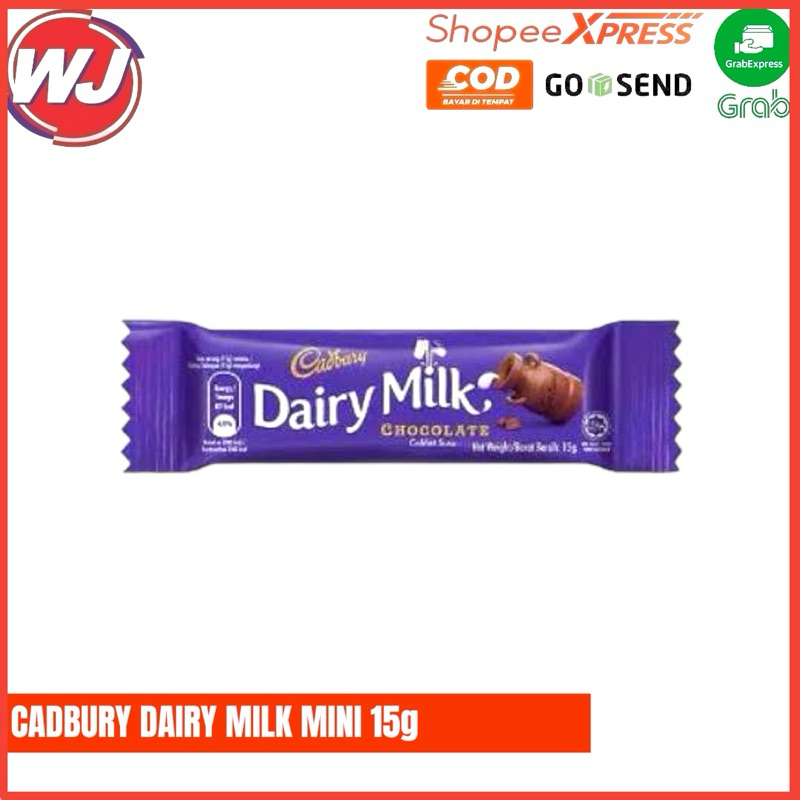 Jual CADBURY DAIRY MILK MINI COKELAT 15g | Shopee Indonesia