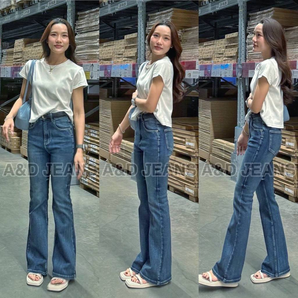 Jual Celana Jeans Cutbray Wanita Kekinian | Highwaist Cutbray Jeans Stretch Bahan Melar 27-34 ...