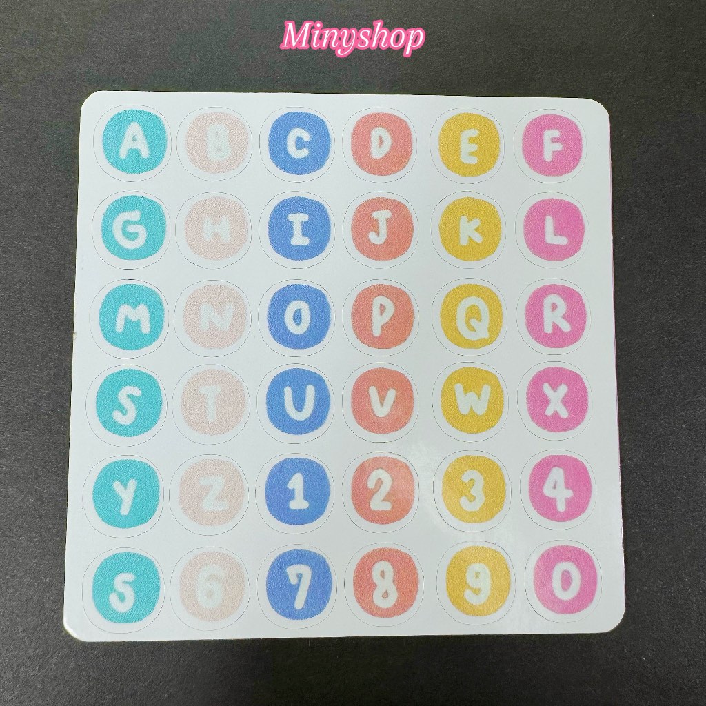 Jual sticker Abjad Alphabet Sticker Huruf Aestetic Kreatif Untuk Binder ...