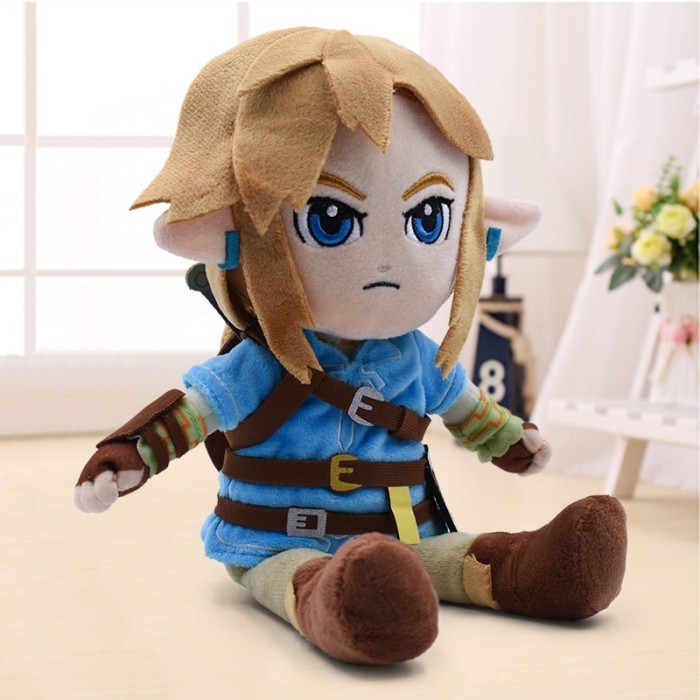 Jual 25-27cm Zelda Plush Toys Cartoon Link Boy With Sword Soft Stuffed ...