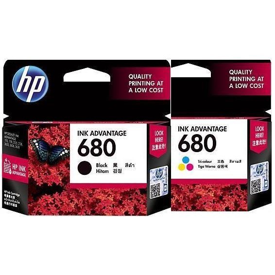 Jual Tinta Printer HP Original 680 Tri Color and Black | Cartridge HP ...