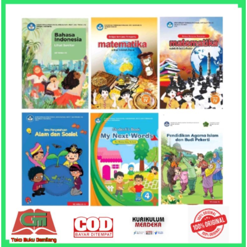 Jual BUKU PAKET KURIKULUM MERDEKA KELAS 4 /MI PENERBIT KEMENTRIAN PENDIDIKAN | Shopee Indonesia