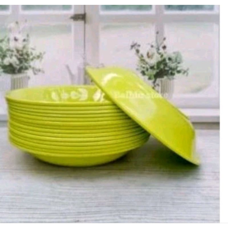 Jual Piring melamin Meishing piring lontong piring cekung 12pcs | Shopee Indonesia