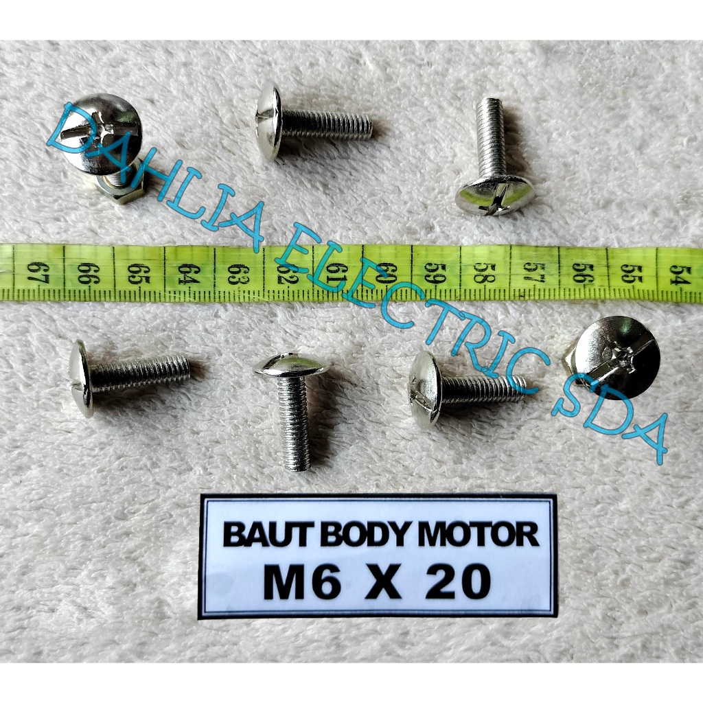 Jual Baut BODY MOTOR M6 X 20 | Shopee Indonesia