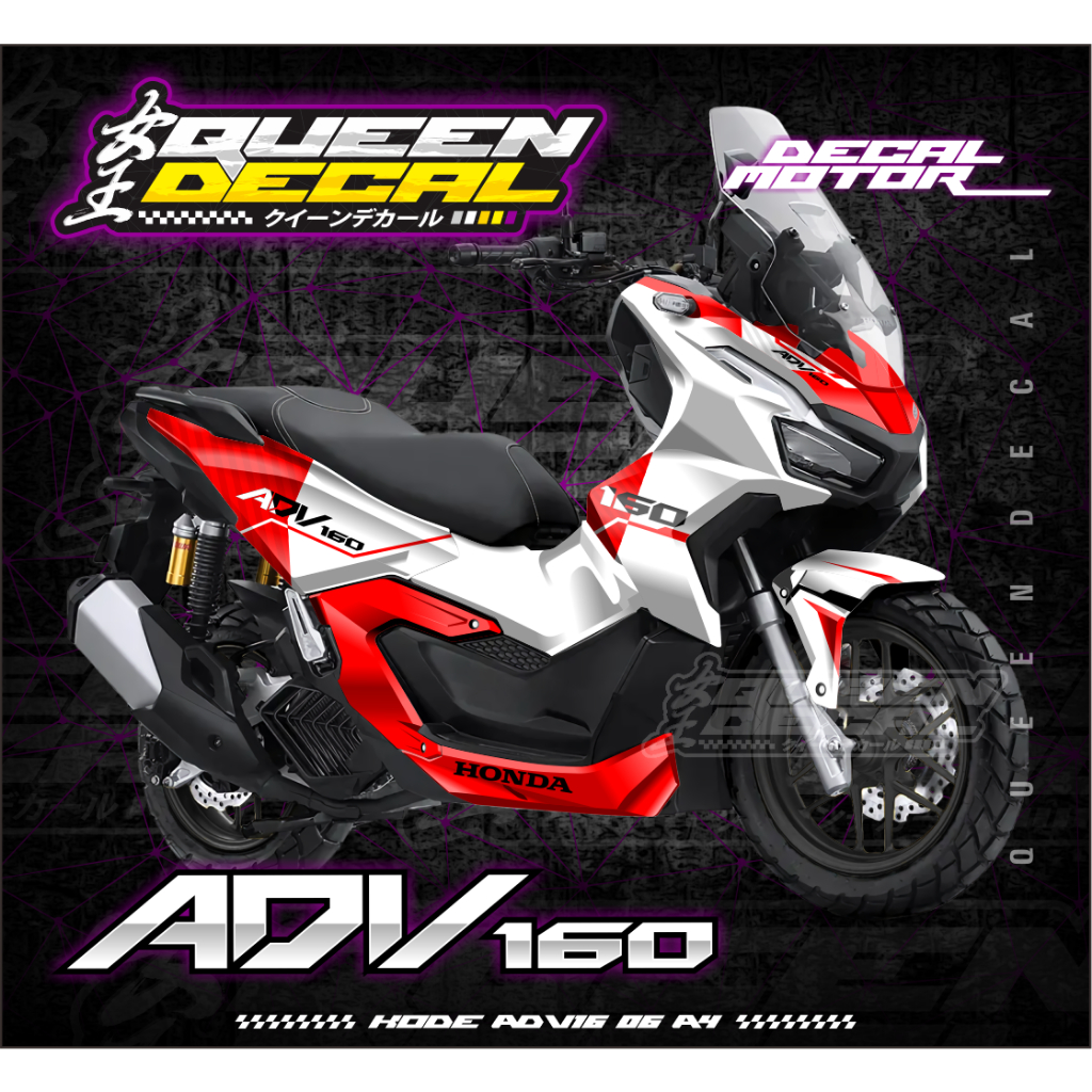 Jual DECAL ADV160 - STIKER DECAL FULLBODY ADV160 - ADV16 | Shopee Indonesia