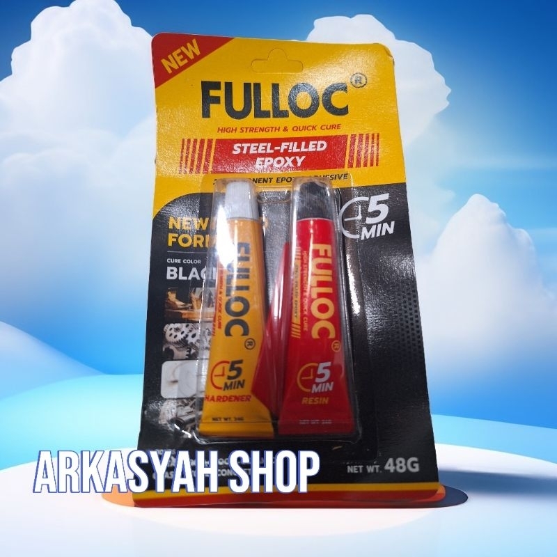 Jual LEM BESI EPOXY FULLOC TAHAN PANAS 48GRAM (LEM BESI LEM BAJA LEM ...