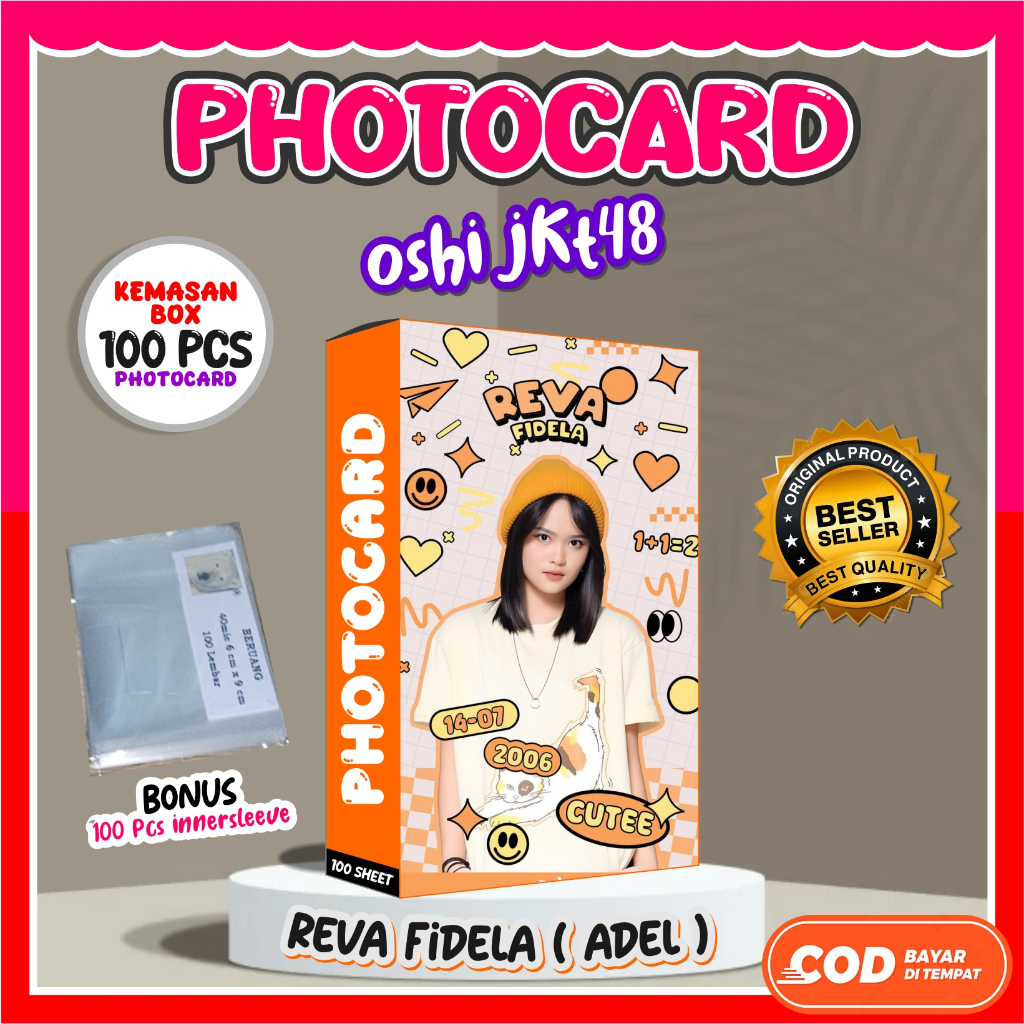 Jual 100 Photocard Adel JKT48 GRATIS 100 Innersleeve | OSHI JKT48 | Shopee Indonesia