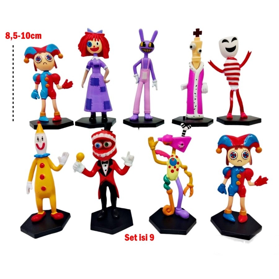 Jual Action Figure Amazing Digital Circus Pomni Jax Gangle Caine ...