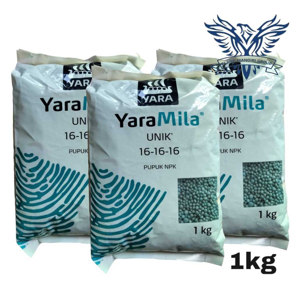 Jual Npk Yaramila Unik 16-16-16 1kg kemasan Pabrik Pupuk Untuk ...
