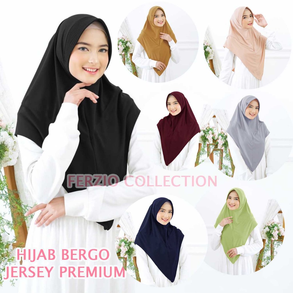 Jual Hijab Instant Bergo Jersey | Shopee Indonesia