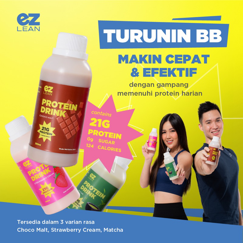 Jual EZLEAN Ready to Drink Protein - Susu Whey Siap Minum RTD Rendah ...