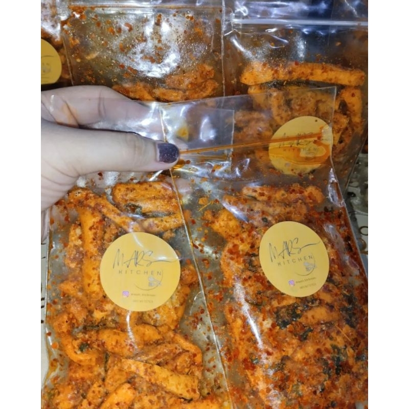 Jual Basreng Pedas Daun Jeruk Kemasan Pouch 60 Gr Cemilan Pedas ...