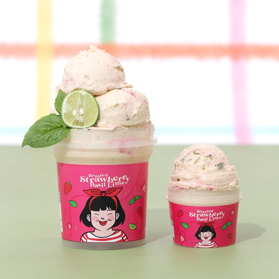 Jual LEGATO x MAYU - [VEGAN] BASIL LIME STRAWBERRY Pint 500 mL Gelato ...
