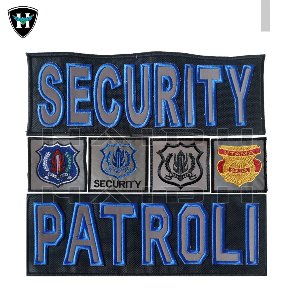 Jual Logo Bordir Security / Gada Utama / Patch Bordir | Shopee Indonesia