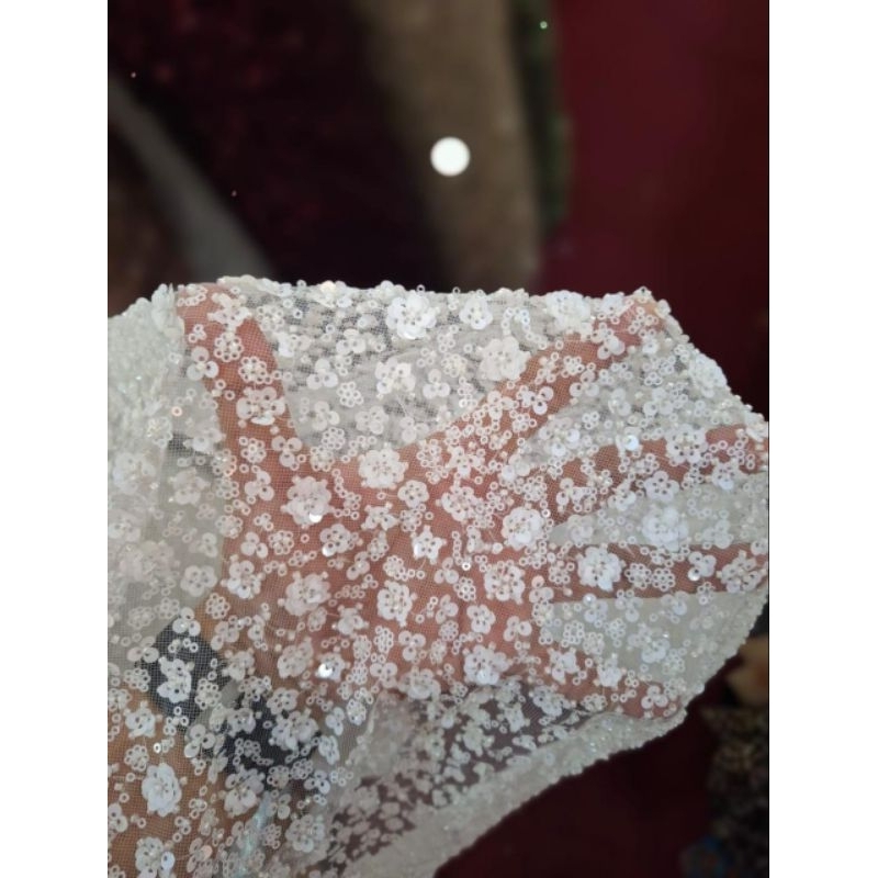 Jual Tulle payet bunga | Shopee Indonesia