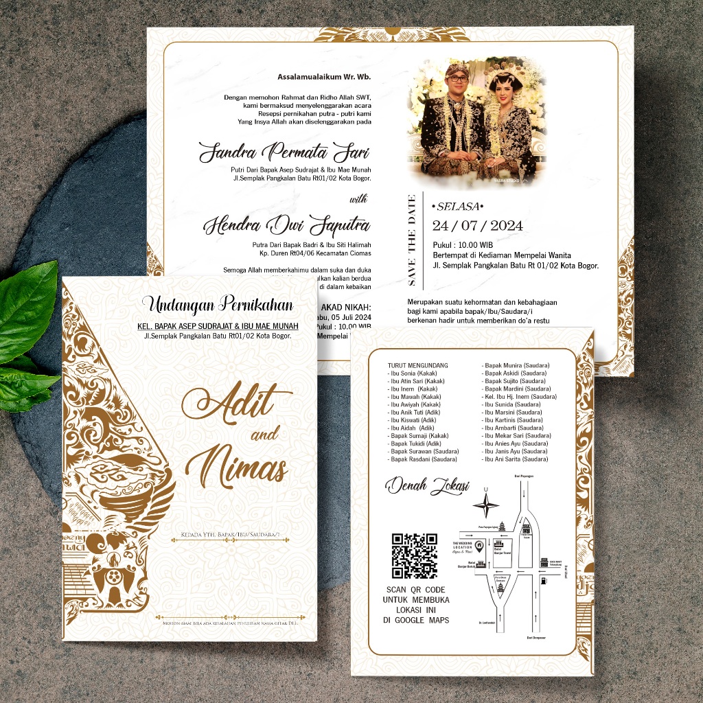 Jual UNDANGAN PERNIKAHAN AESTHETIC ELEGANT - UNDANGAN NIKAH CUSTOM ...