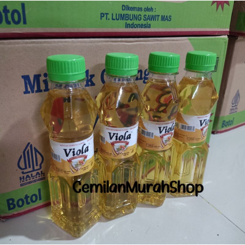 Jual Minyak goreng Viola 250ml 1 karton isi 48 botol | Shopee Indonesia
