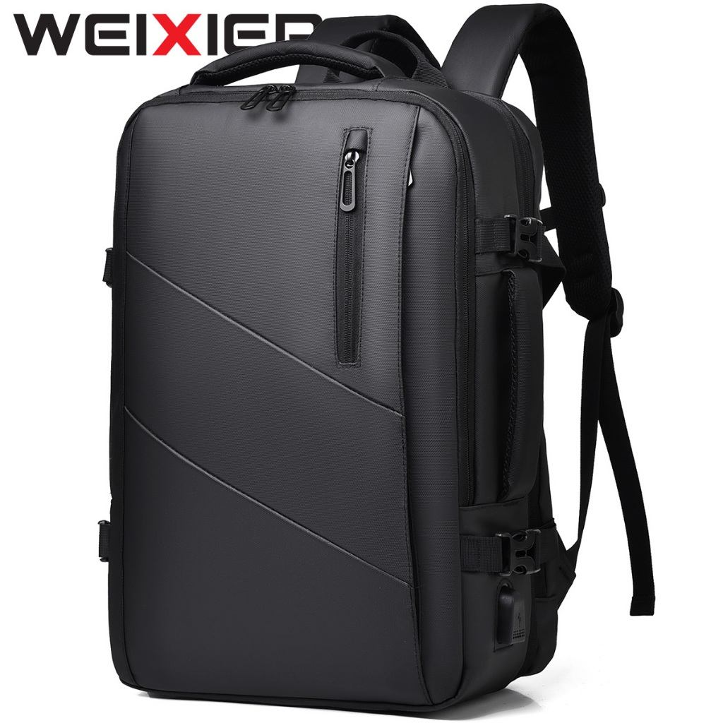 Jual WEIXIER B683 Tas Punggung Pria Ransel Laptop Expandable USB Port Multi Fungsi WX-OS ...