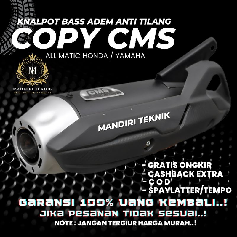 Jual KNALPOT COPY CMS BEAT FI ESP STREET KARBU PCX NEW VARIO 110 125 ...